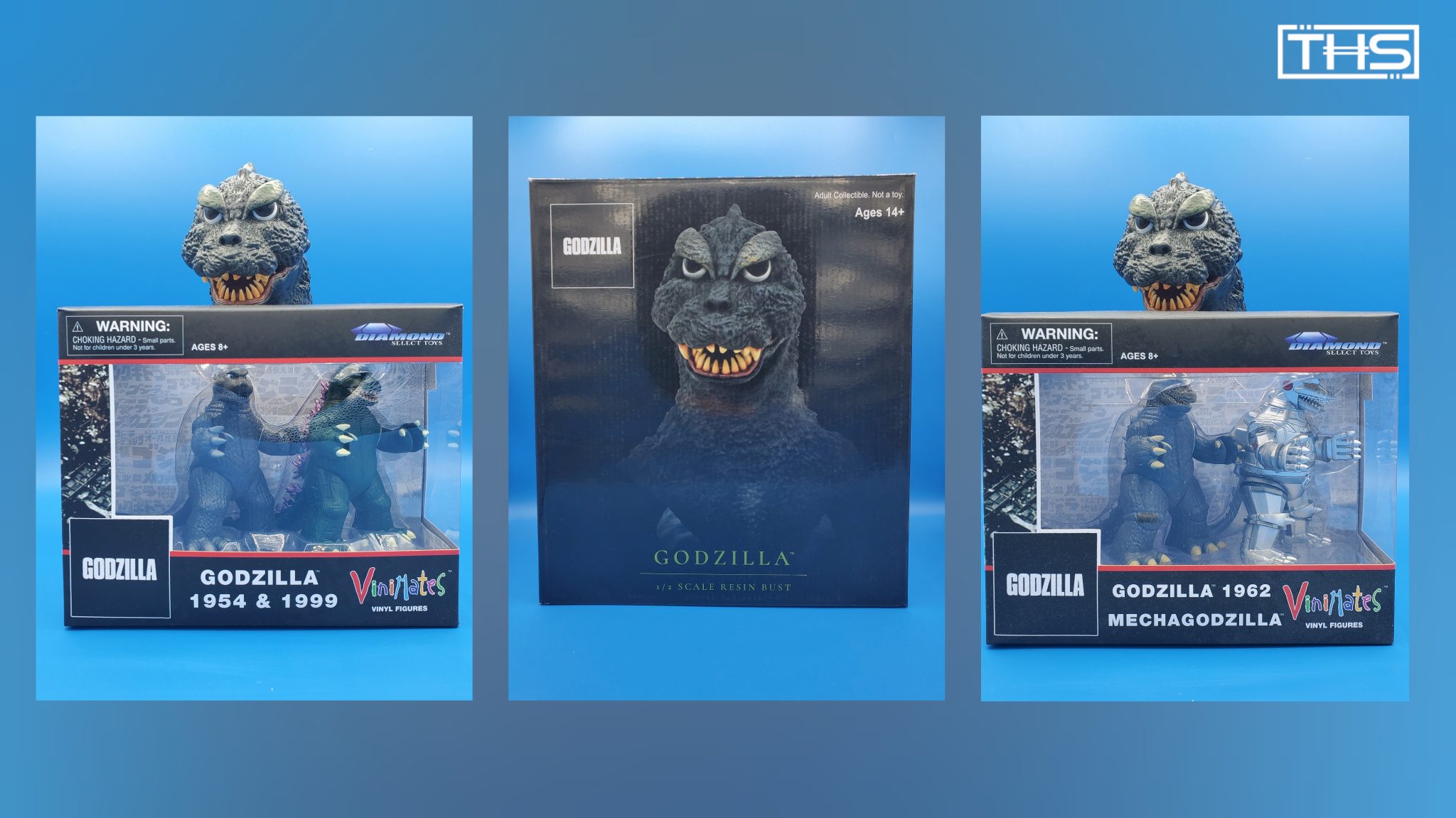 Godzilla: 1964 Legends Bust & Vinimates From Diamond Select Toys ...