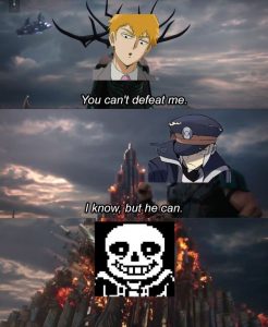 Sans From "Undertale" Vs. Reigen From "Mob Psycho 100" Tumblr Sexiness ...