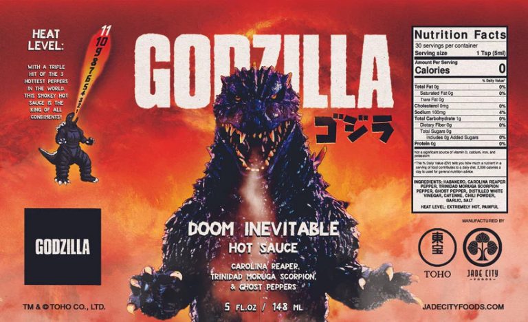 Celebrate Godzilla Day Everyday With Hot Sauces And Rubs From Jade City ...
