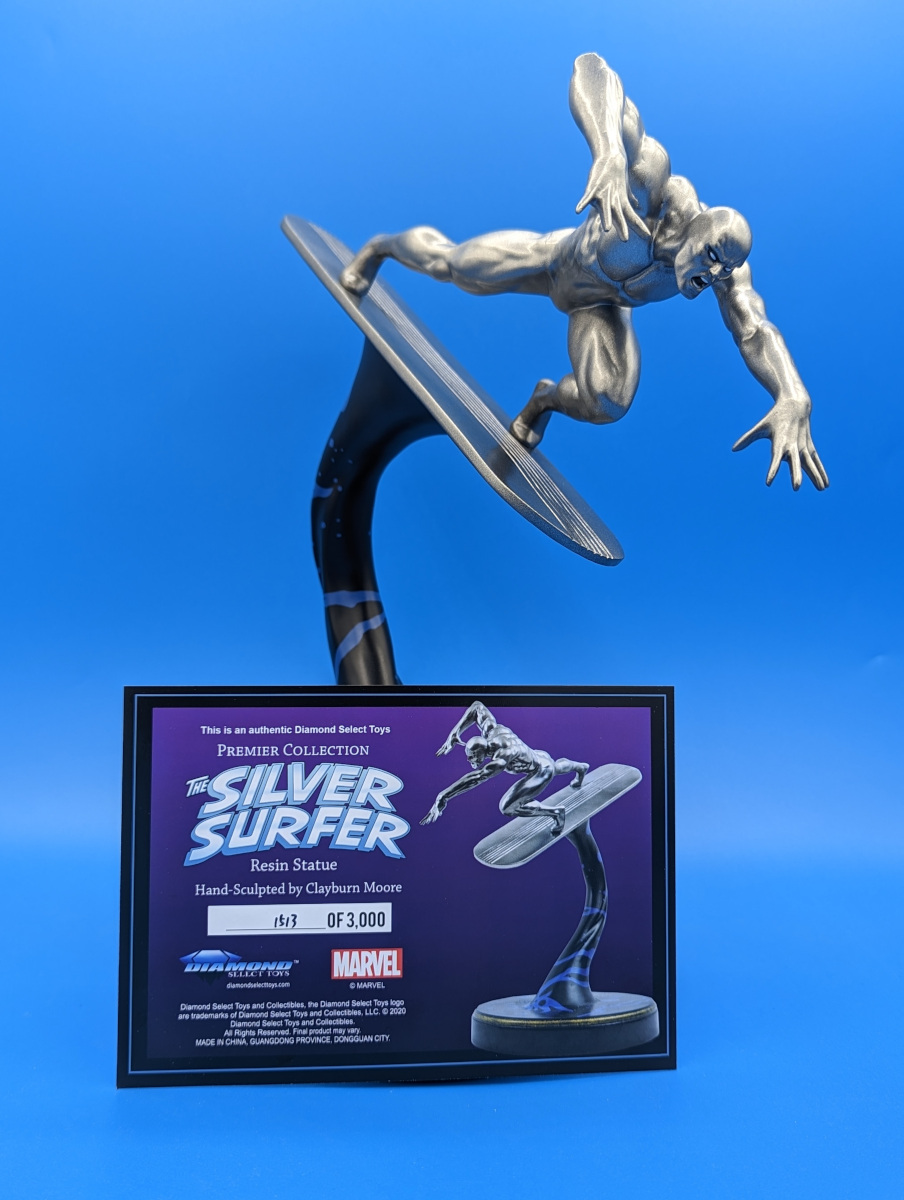 The Silver Surfer Premier Collection Statue Will Soar High In Any ...