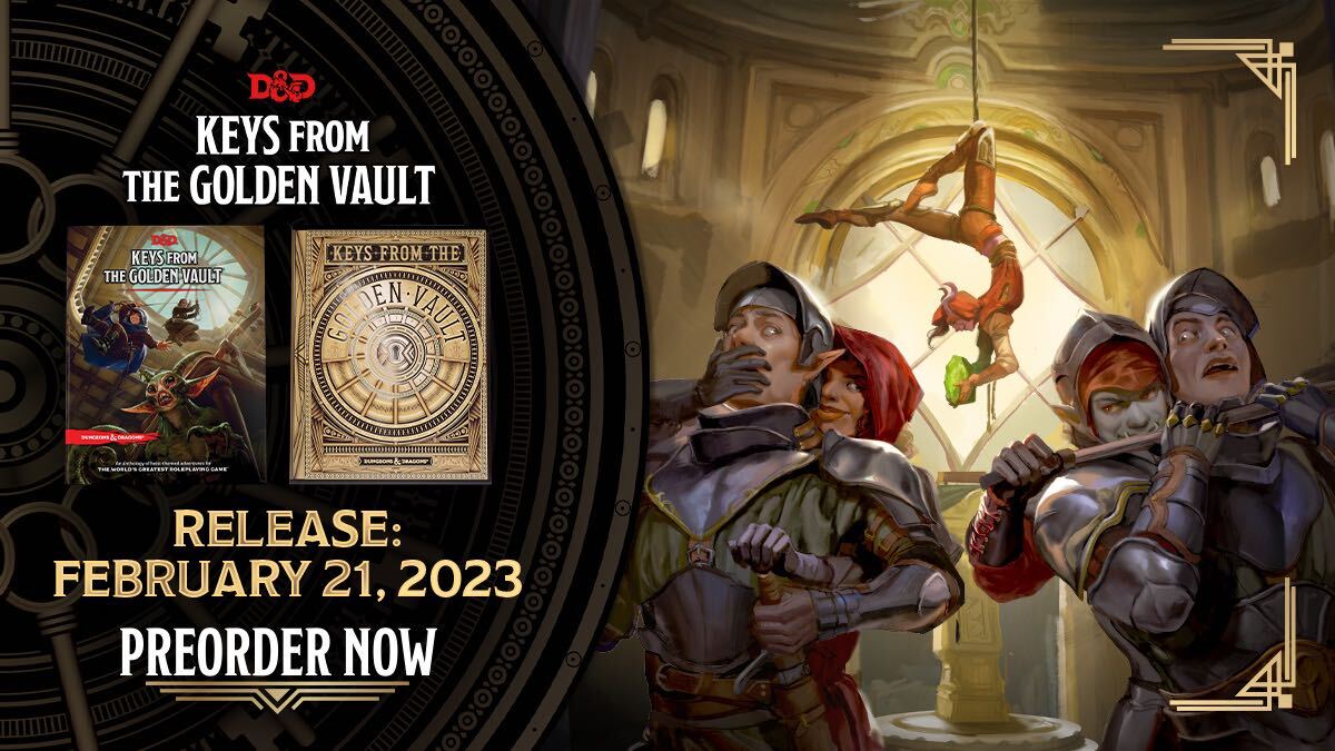 D&D: New 'Keys From The Golden Vault' Anthology Book Coming February 21