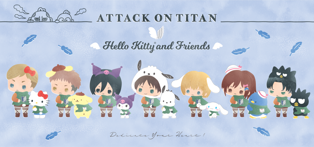 BoxLunch Announces Hello Kitty x Attack On Titan Collab Merch - That ...