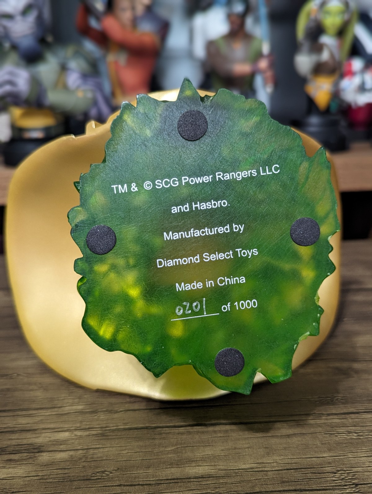 MMPR Green Ranger Legends In 3D Bust From Diamond Select Toys [Review ...