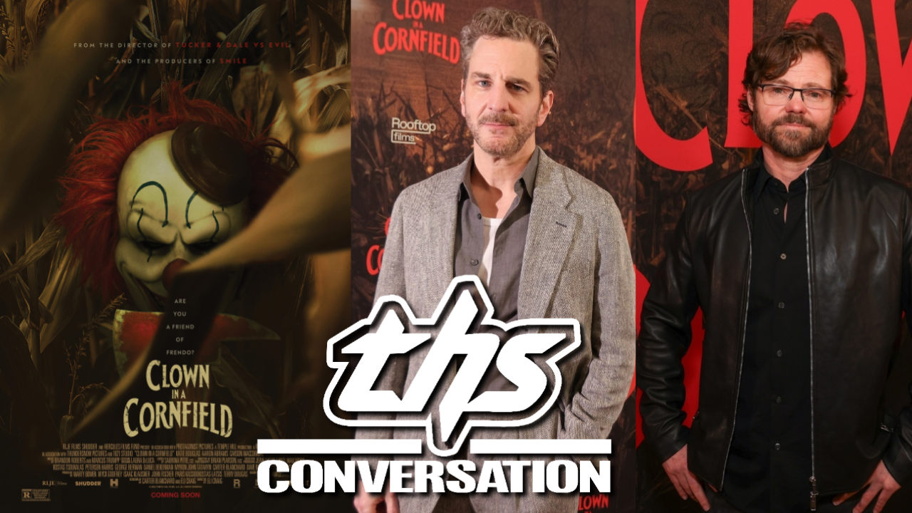 Aaron Abrams & Director Eli Craig talk 'Clown in a Cornfield' and the importance of original ...
